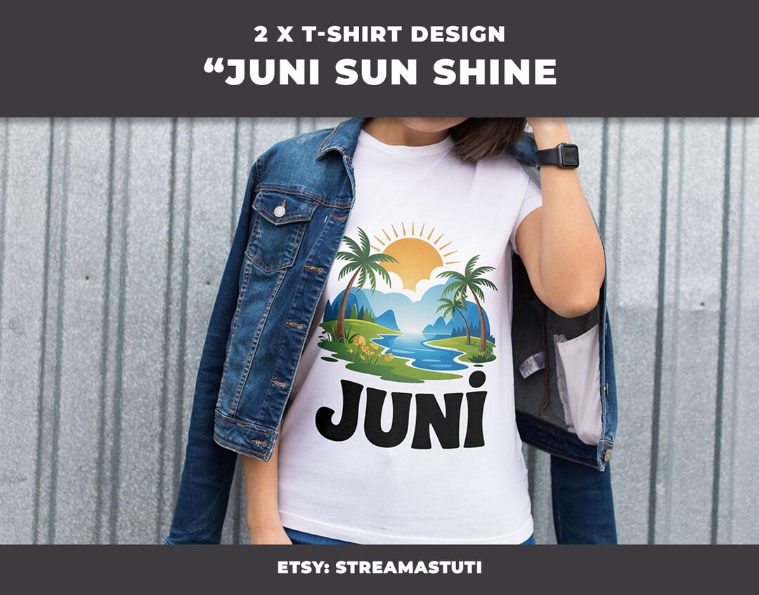 2 X Hello June Shine PNG, Floral Radiance PNG, Boho June Girl Png ...