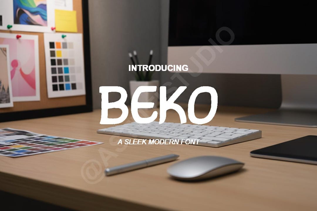 Beko Modern Sans Serif Font | Clean Display Typeface - Etsy