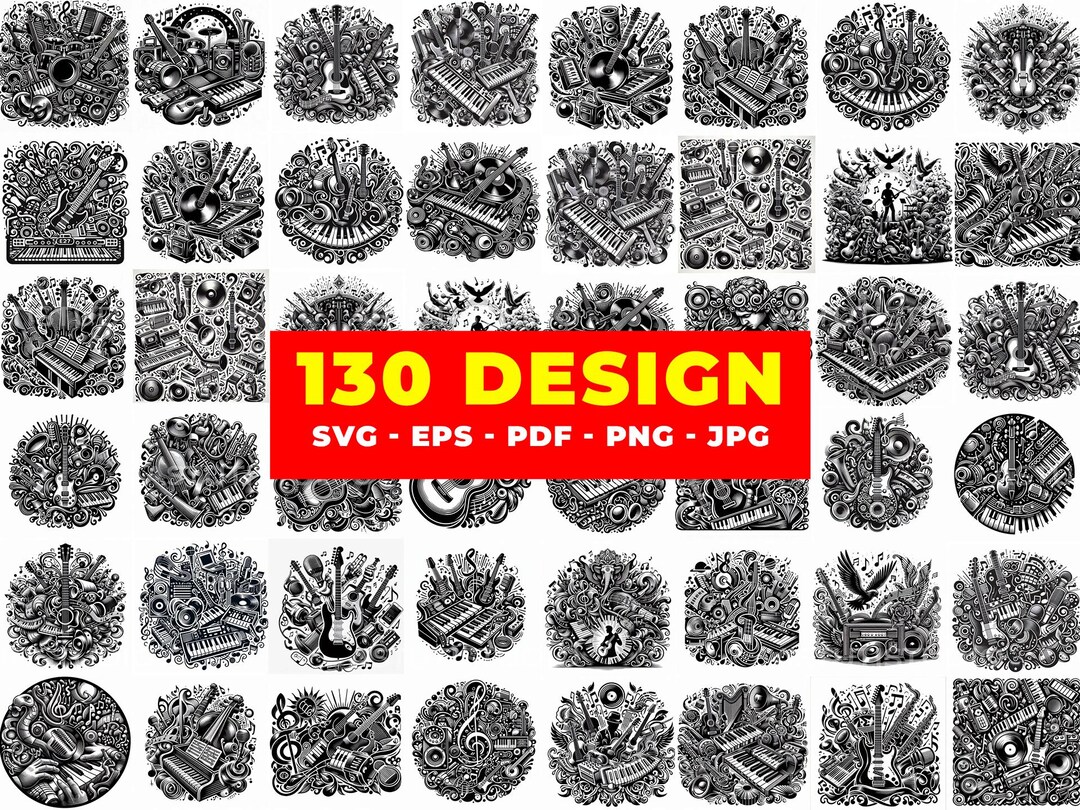 Tribal Music Engraving SVG Bundle: Laser Cut Designs (130 Files) - Etsy