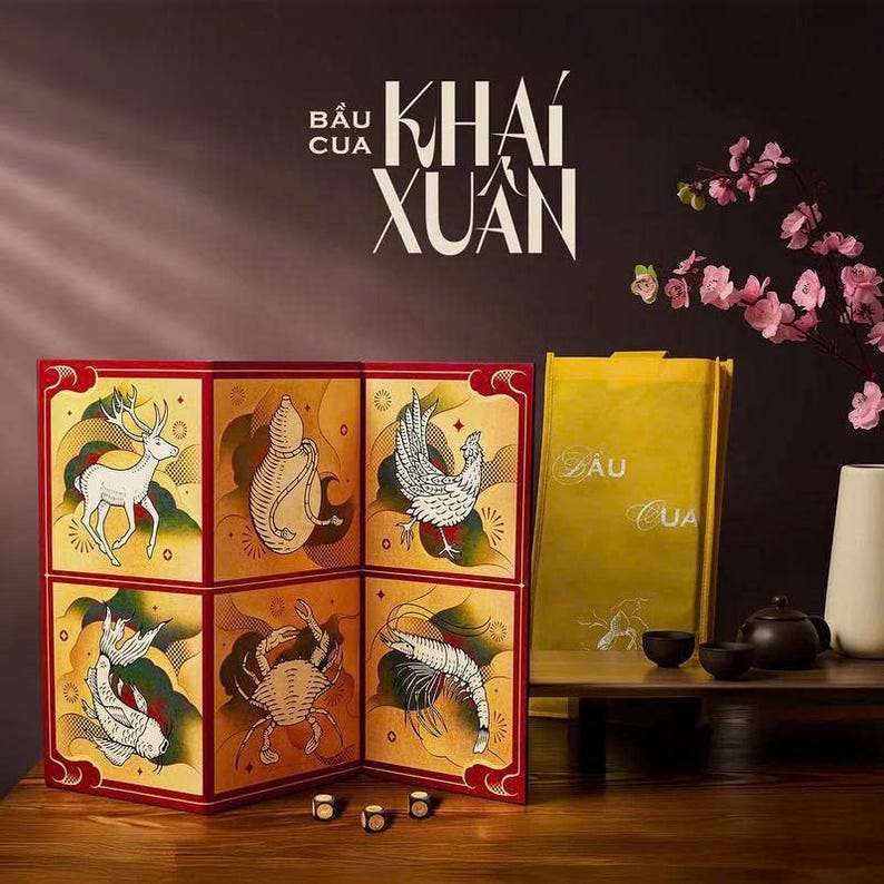 Bau Cua Tet Game – Traditional Vietnamese Lucky Game | Gourd Crab ...