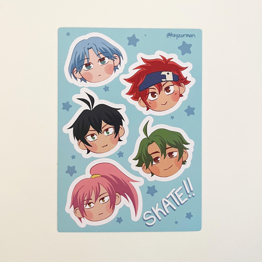 SK8 Characters Sticker Sheet - Etsy