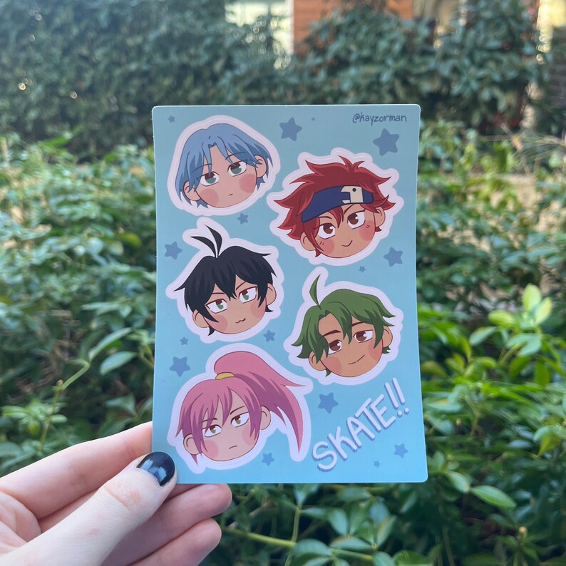 SK8 Characters Sticker Sheet - Etsy