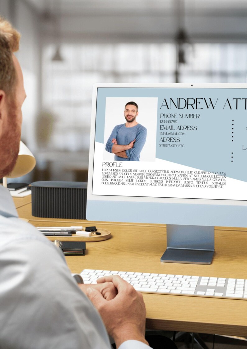 Basic Clear Curriculum Vitae Template CV - Etsy Australia