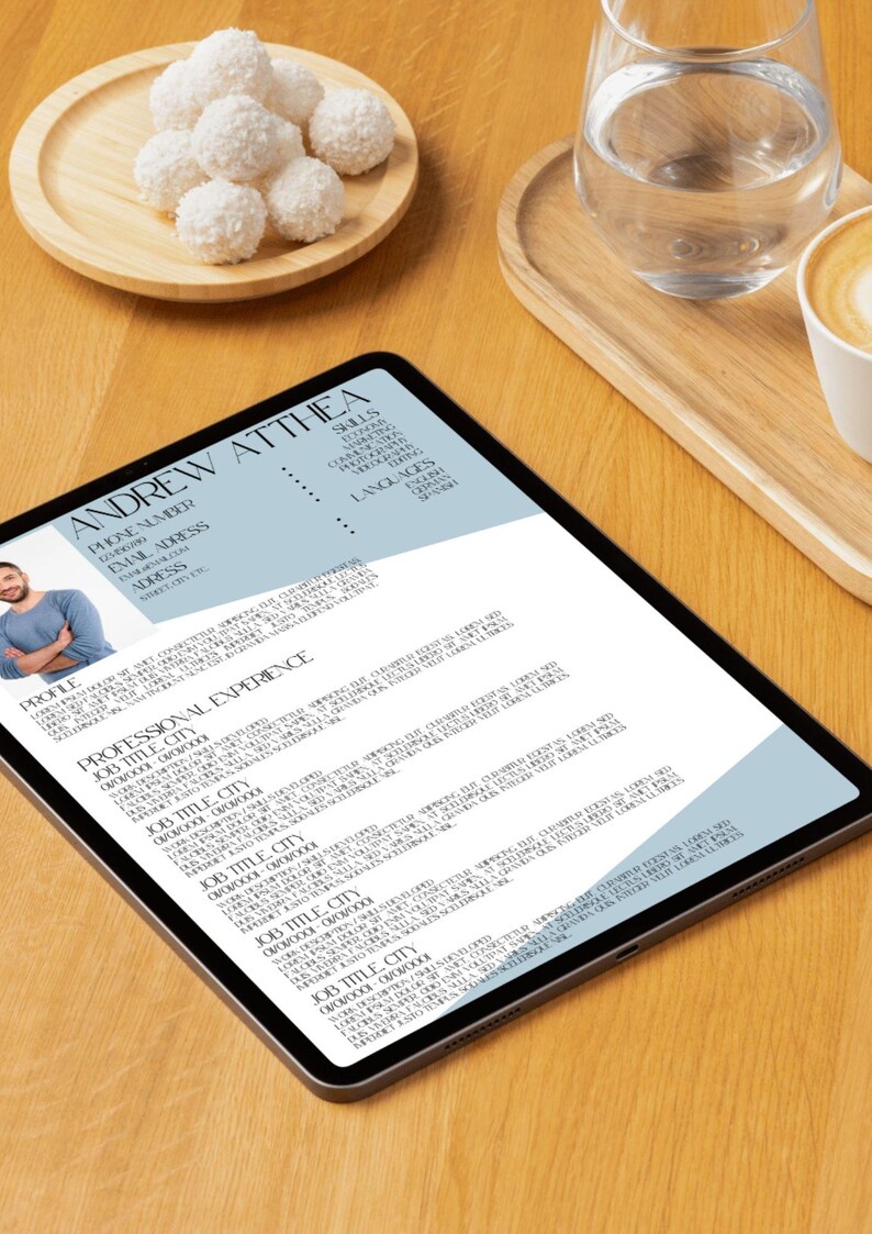 Basic Clear Curriculum Vitae Template CV - Etsy Australia