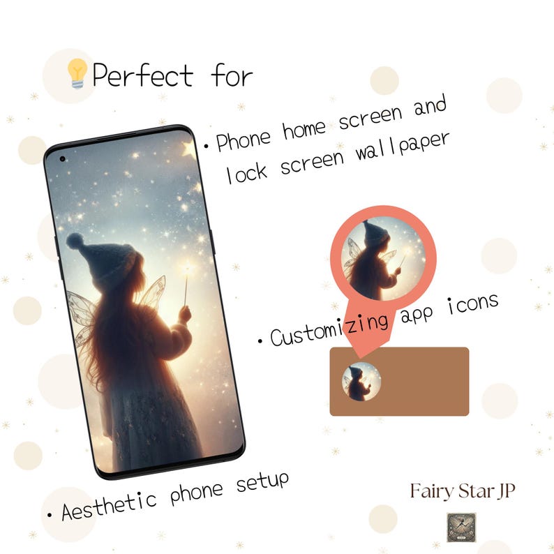 Fairy Wallpapers & Icon Set , Android and iPhone Wallpaper, Digital ...