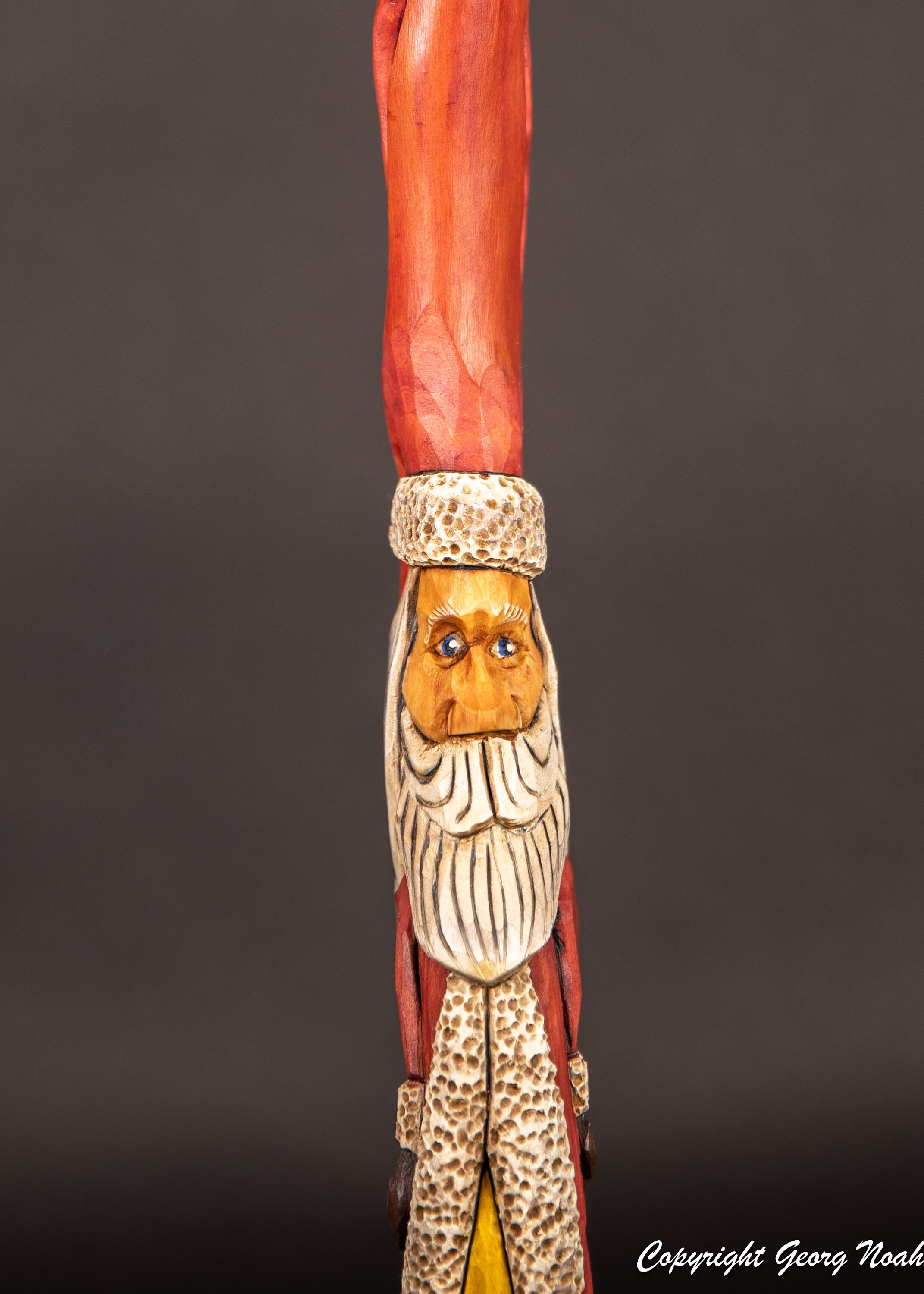 Hand Carved Wood, Woodcarving, Cypress Knee Santa by Georg Noah ...