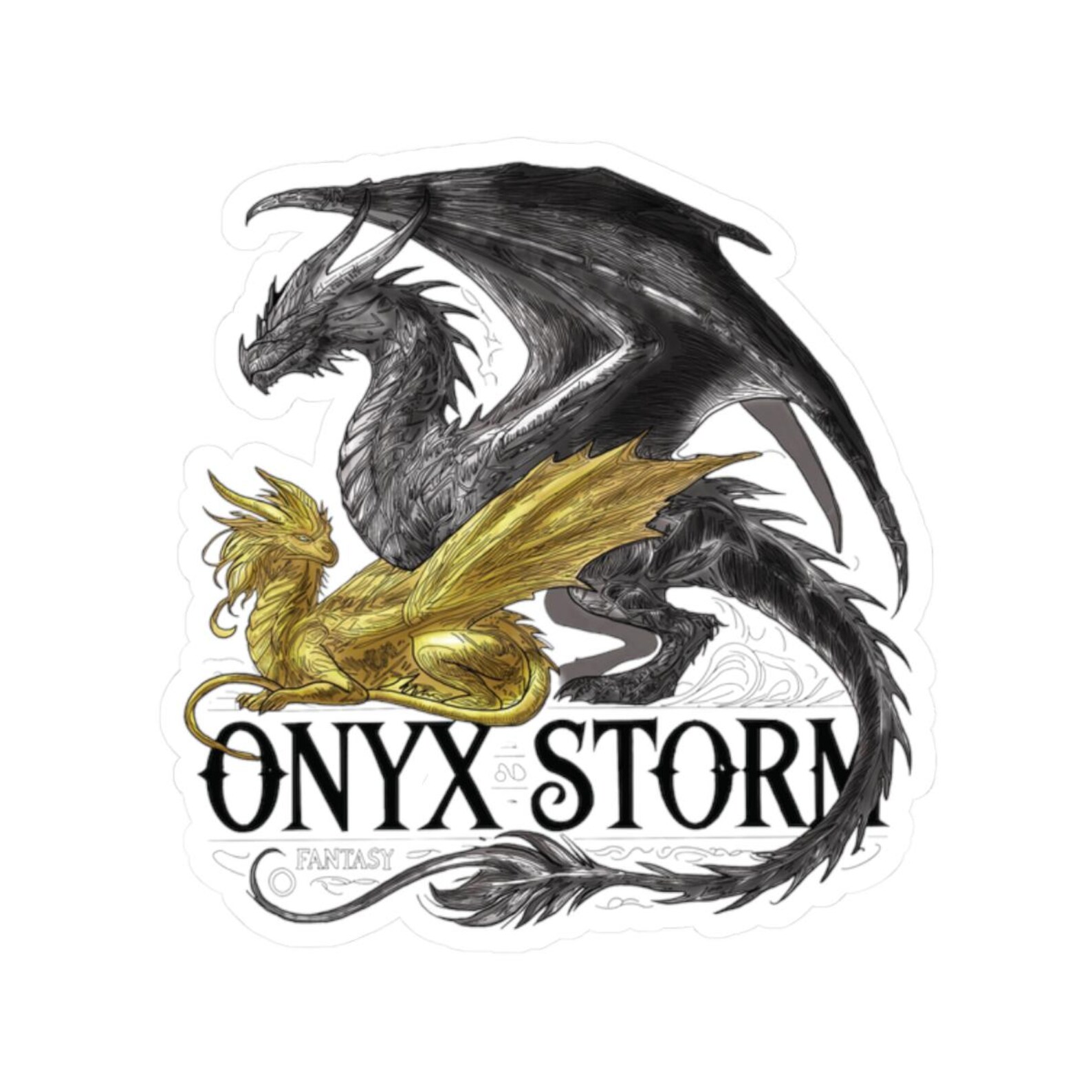 Onyx Storm Kiss-cut Stickers - Etsy