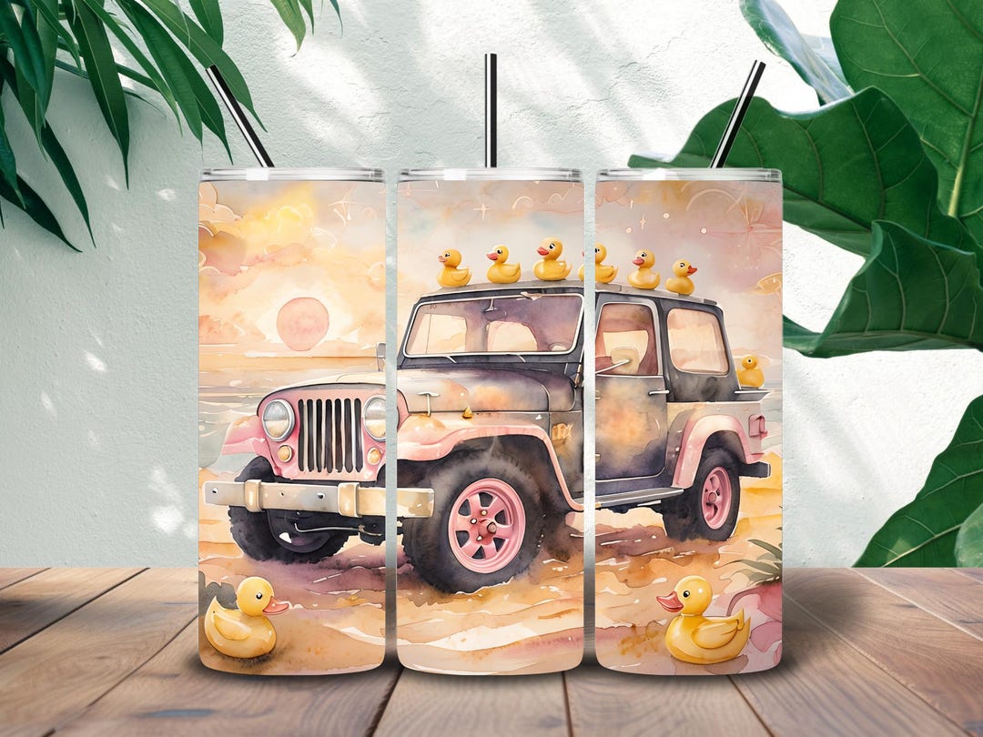 Duck Jeep Sublimation Tumbler Wrap Design (digital Download) - Etsy