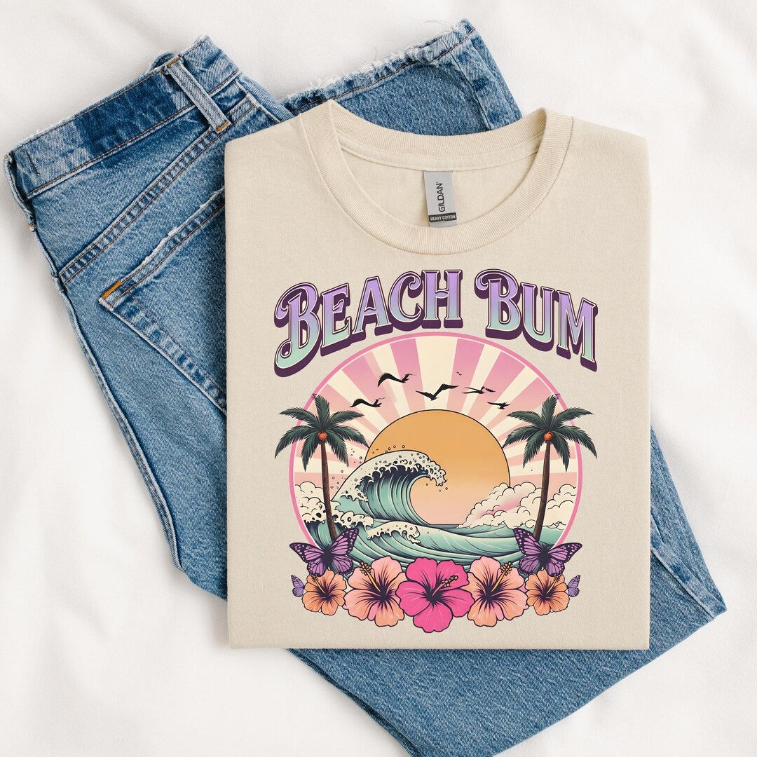 Beach Bum Summer Png,retro Summer PNG for Sublimation,coconut Girl Png ...