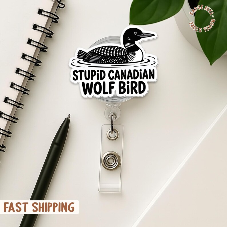 Stupid Canadian Wolf Bird Badge Reel, Hollander & Rosanov Heated ...
