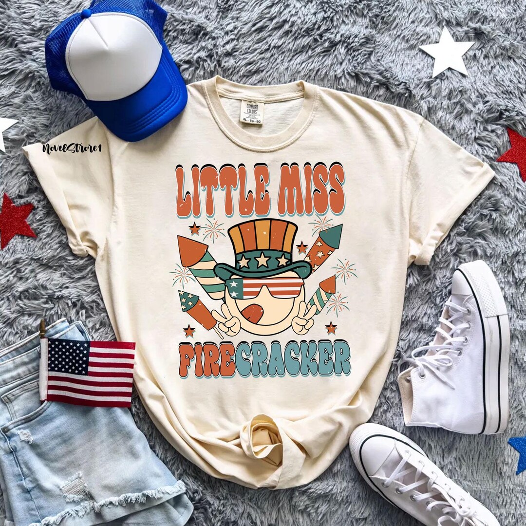 Little Miss Firecracker Png, 4th July Png Kids Toddler, Little Mister ...