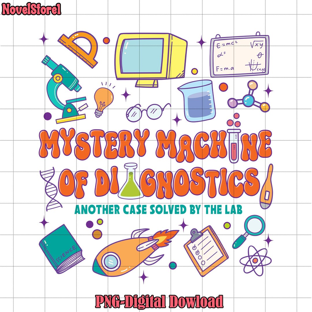 Lab Week 2025 Mystery Machine Png, Mystery Machine of Diagnostics Png ...