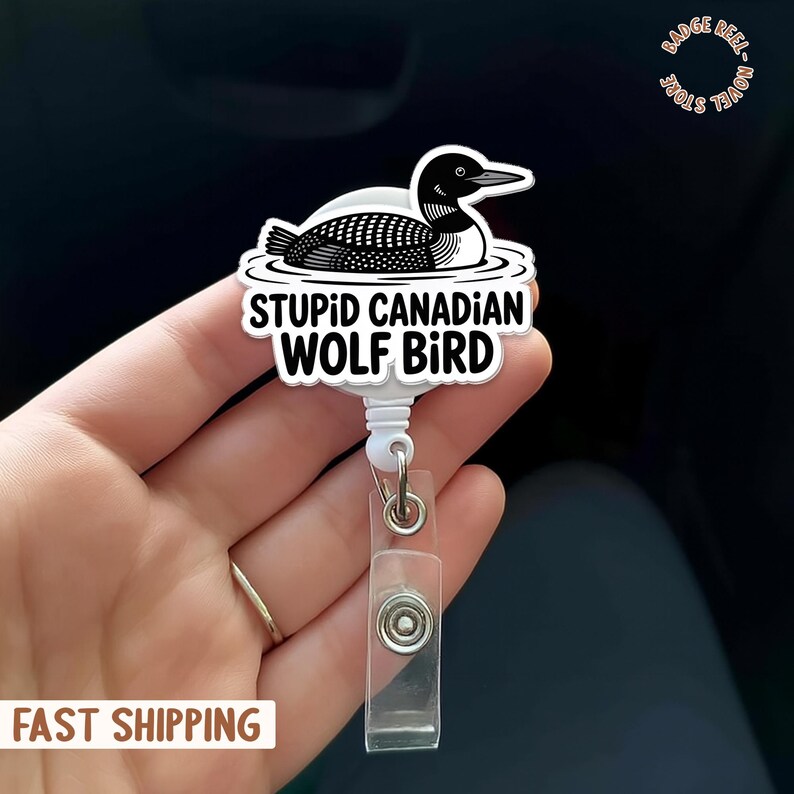 Stupid Canadian Wolf Bird Badge Reel, Hollander & Rosanov Heated ...