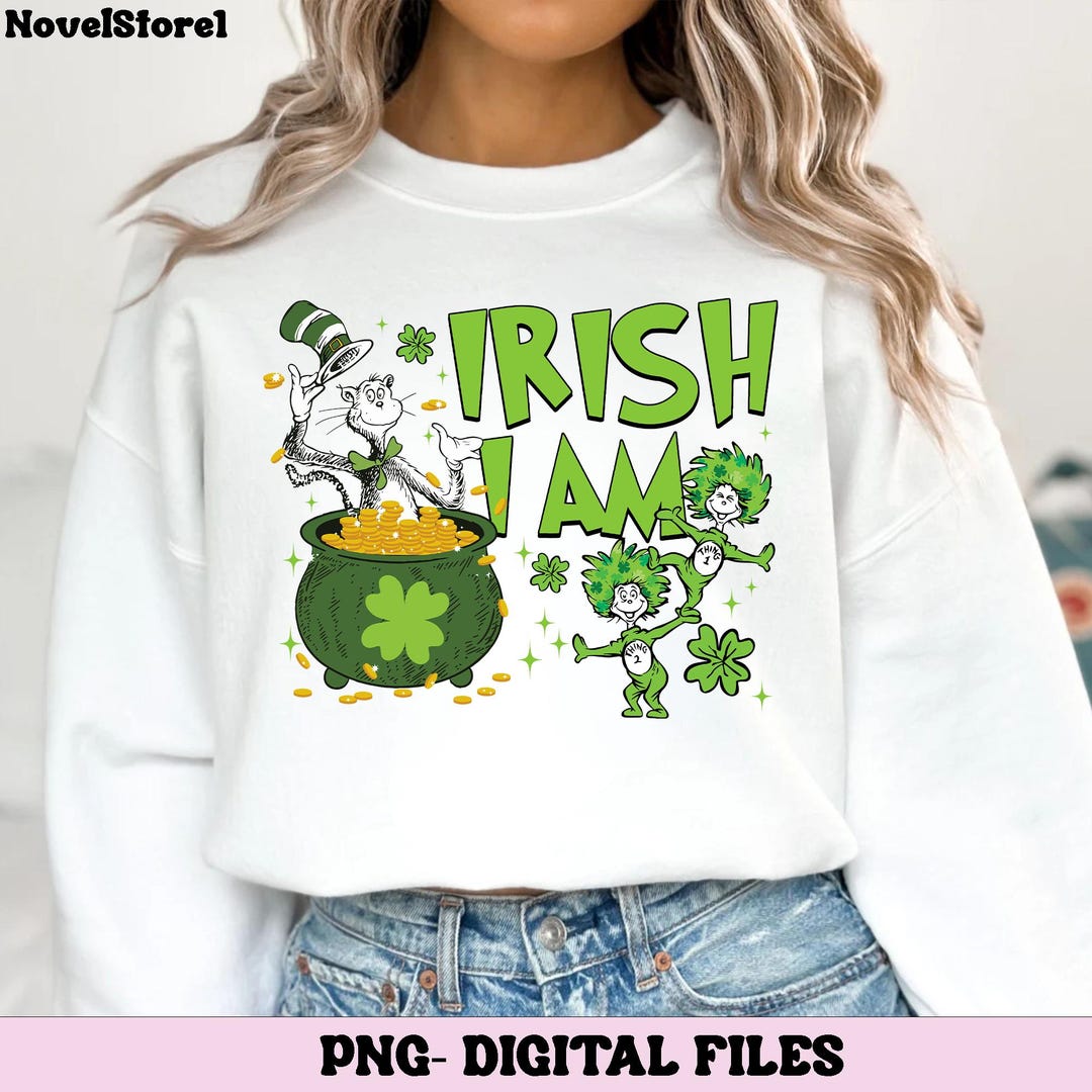 Irish I Am Dr Seuss St Patricks Day PNG, Dr Suess St Patrick Day Png ...