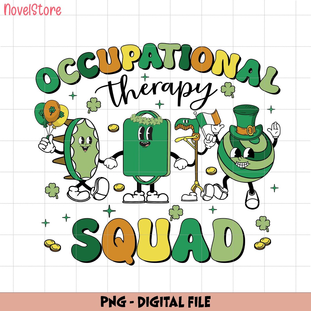 Therapy Squad St Patricks Day Png, St Patrick's Day Png, SLP OT Team ...