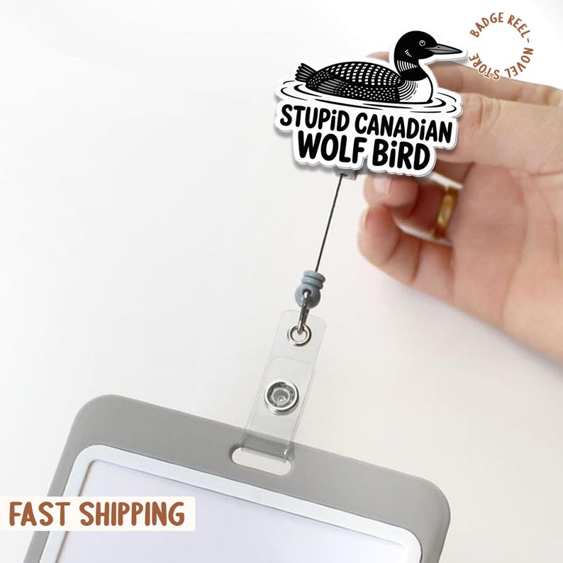 Stupid Canadian Wolf Bird Badge Reel, Hollander & Rosanov Heated ...