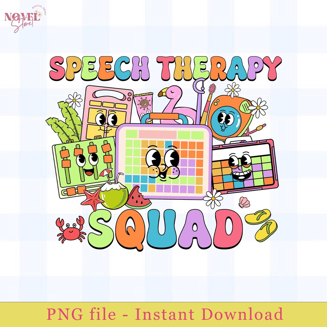 Speech Therapy Squad Png,speech Therapy Png, SLP Png, Cute Speech Squad ...