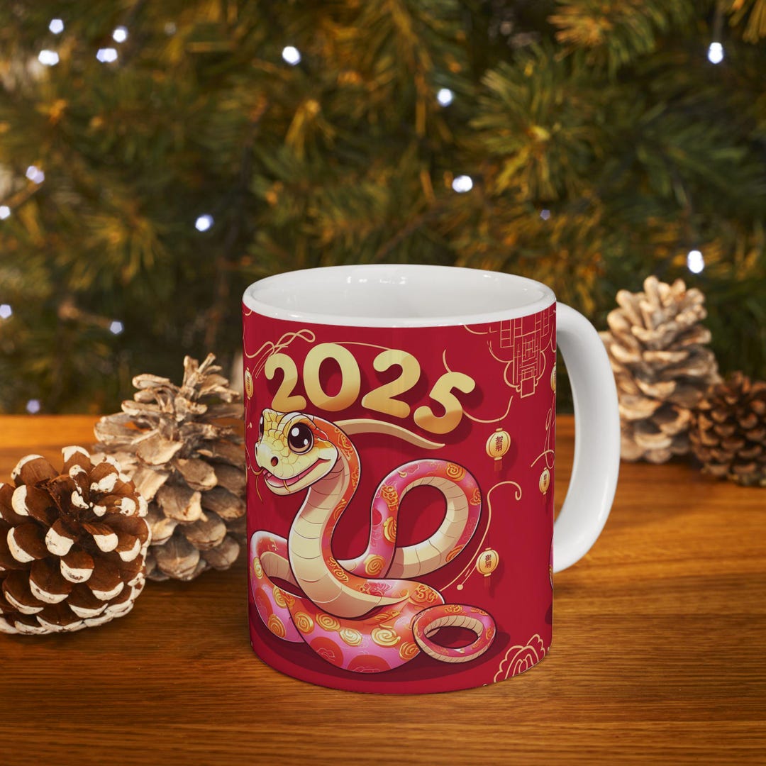 Chinese New Year Snake Mug, Year of the Snake Gift, Chinese Zodiac ...