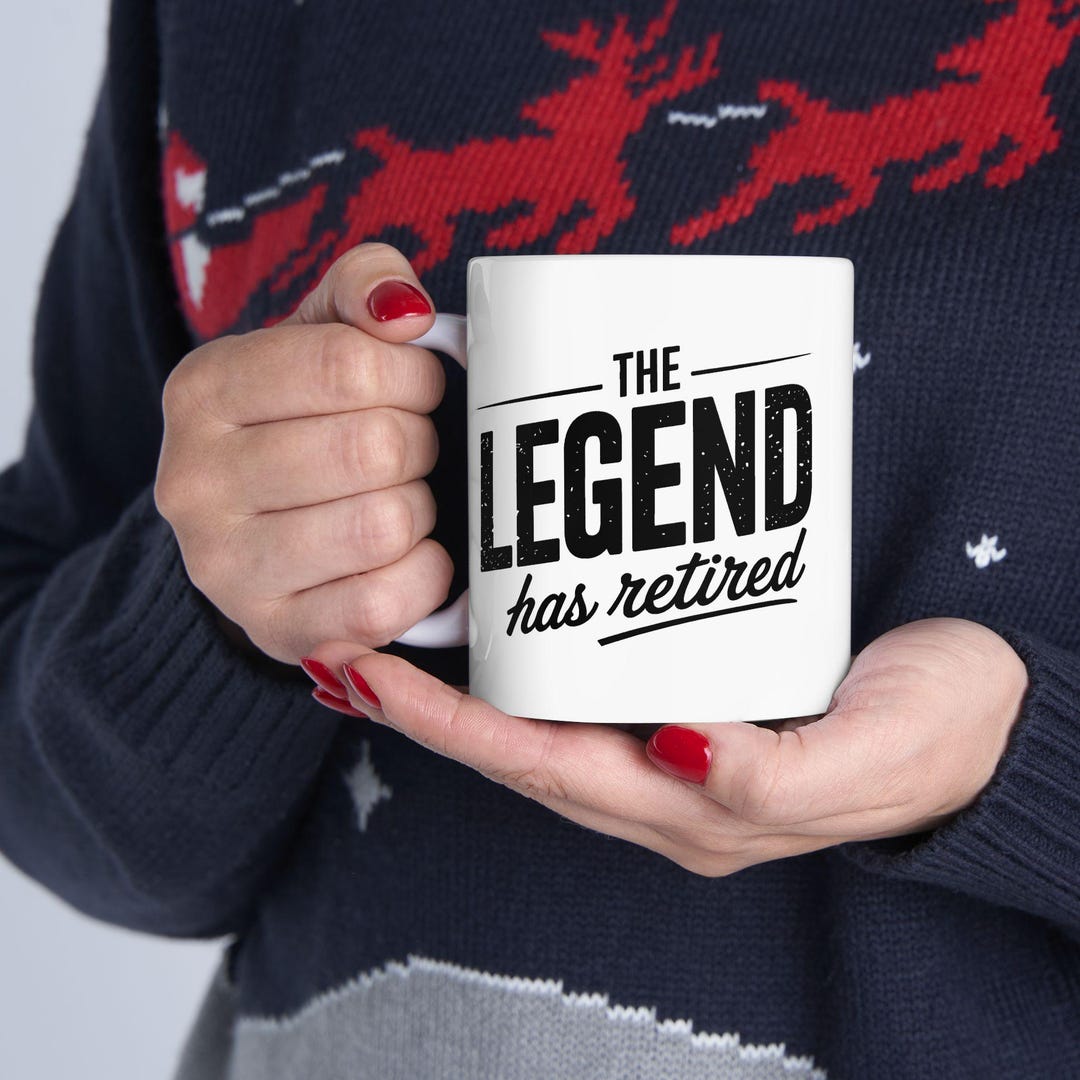 The Legend Has Retired Mug, Boss Retirement Gifts, Retired Cup, Co ...