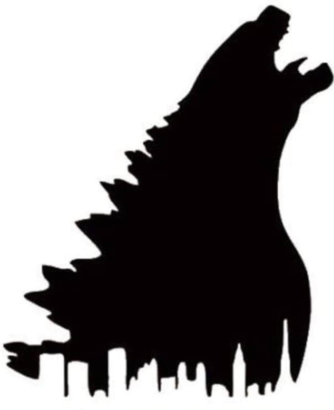Godzilla Vinyl Window Car Decal 5 X 6 Inches - Etsy