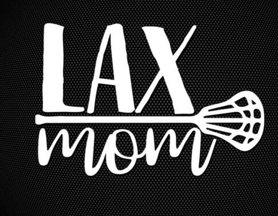LAX Mom Lacrosse Vinyl Window Car Decal Water Bottle Decal | Etsy