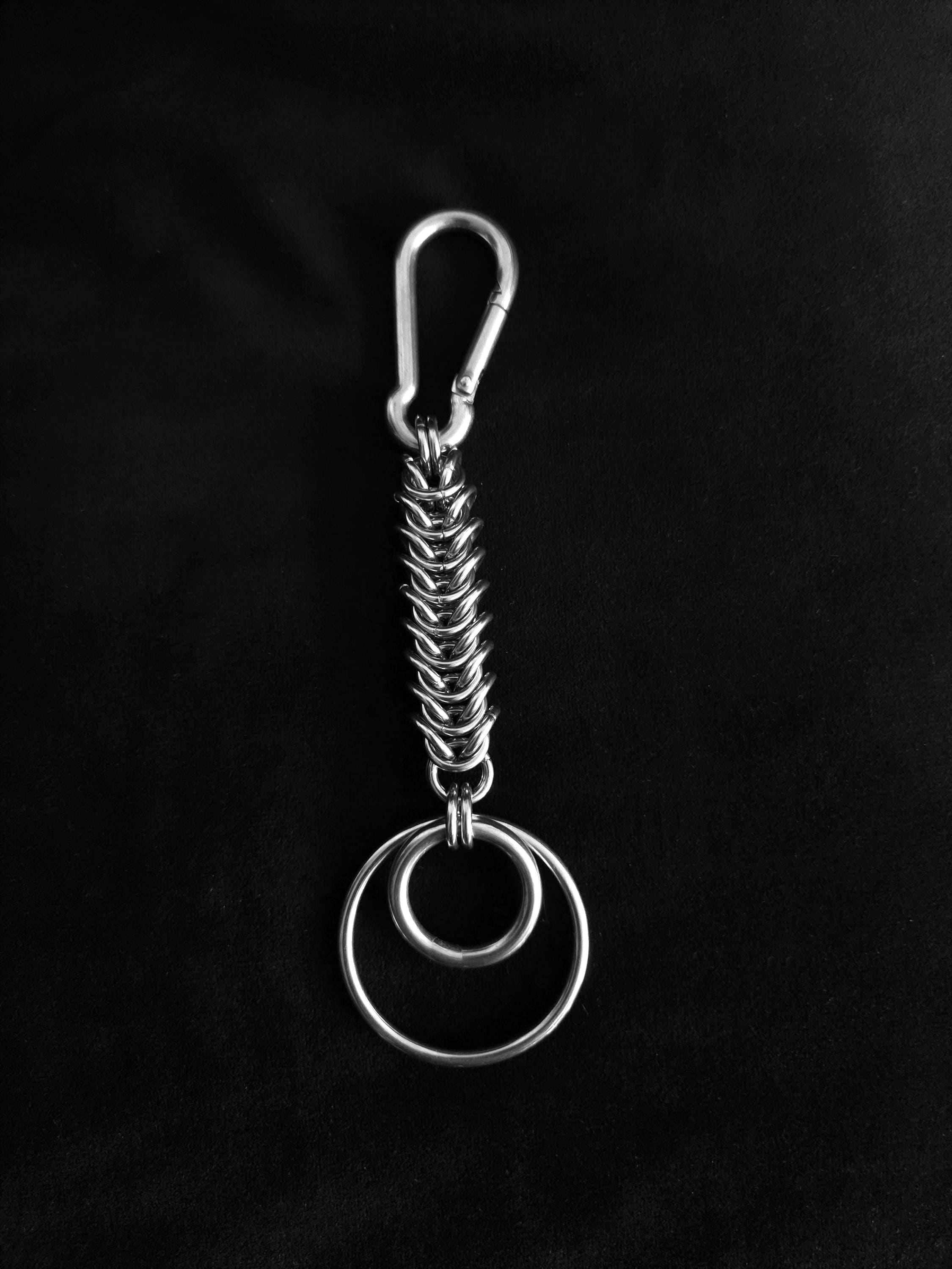 Box Weave Keychain, Stainless Steel Chainmail, Y2K Goth Alternative - Etsy