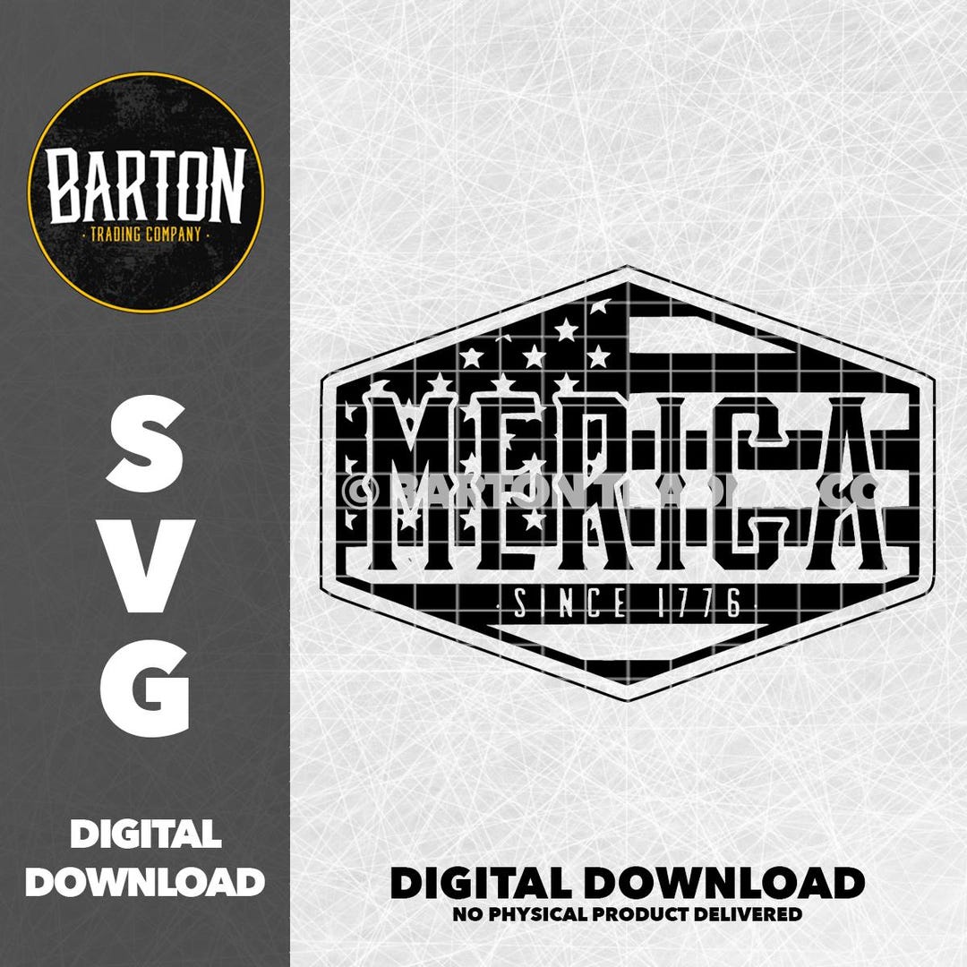 MERICA, SINCE 1776 – Digital SVG File for Engraving - Etsy