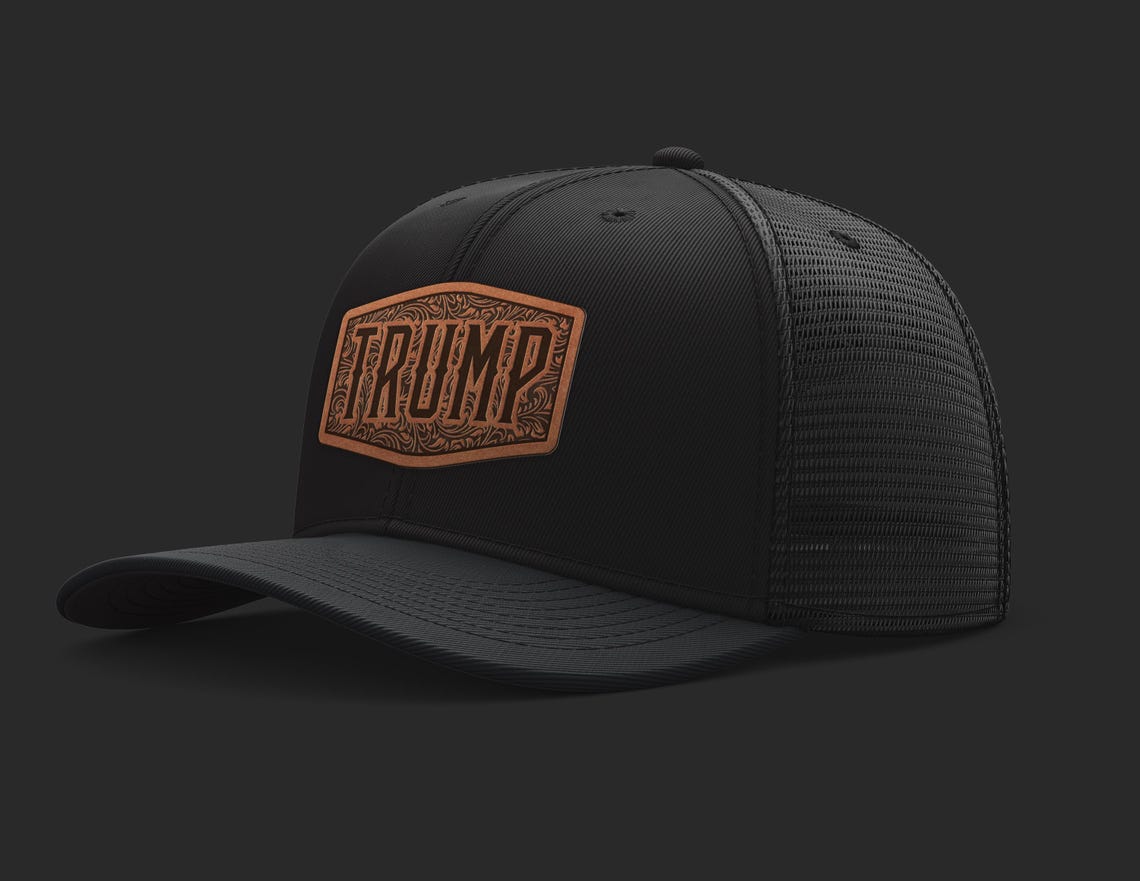 Tooled Leather TRUMP SVG | Digital Download | Engraving File for Hat ...