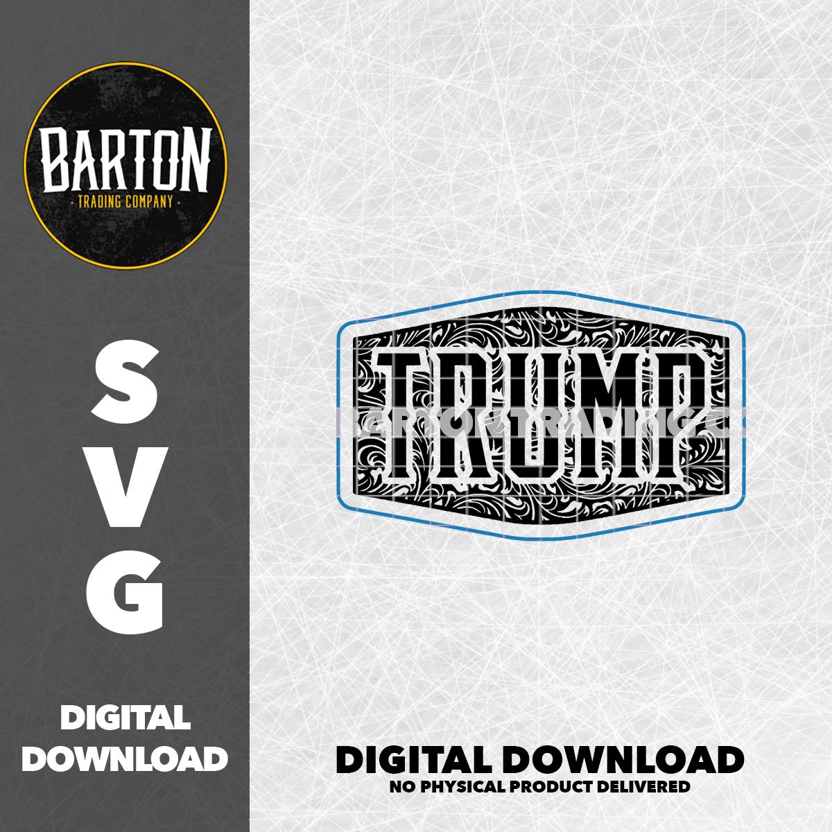 Tooled Leather TRUMP SVG | Digital Download | Engraving File for Hat ...