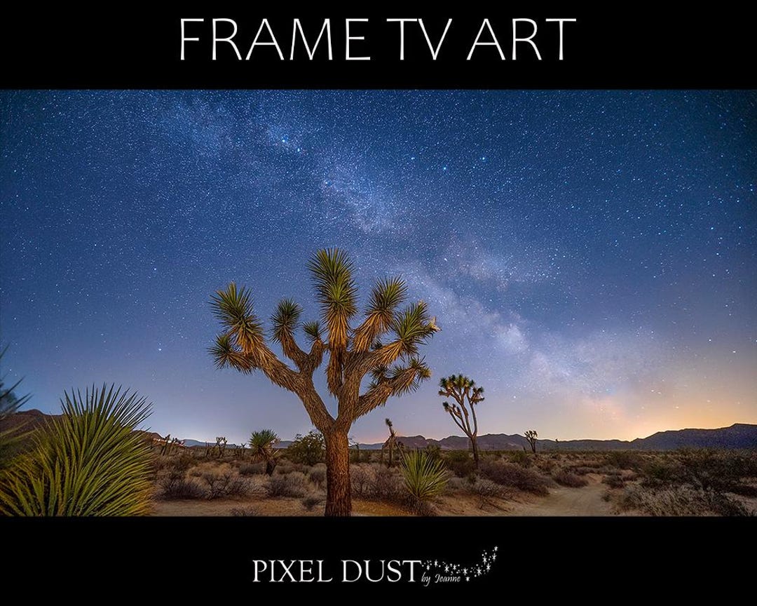Joshua Tree, Night Sky, Frame TV, Art, Digital, Instant Download - Etsy