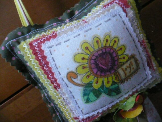 Items similar to Sunny joy patch pillow on Etsy