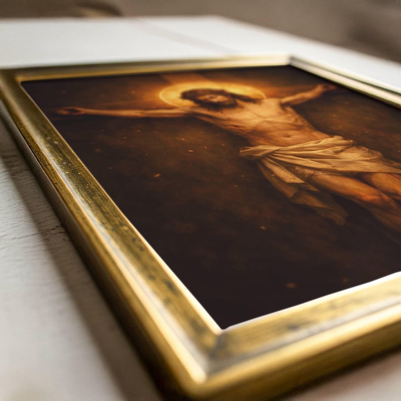 Crucifixion Wall Art | Jesus on the Cross Print | Christian Religious ...