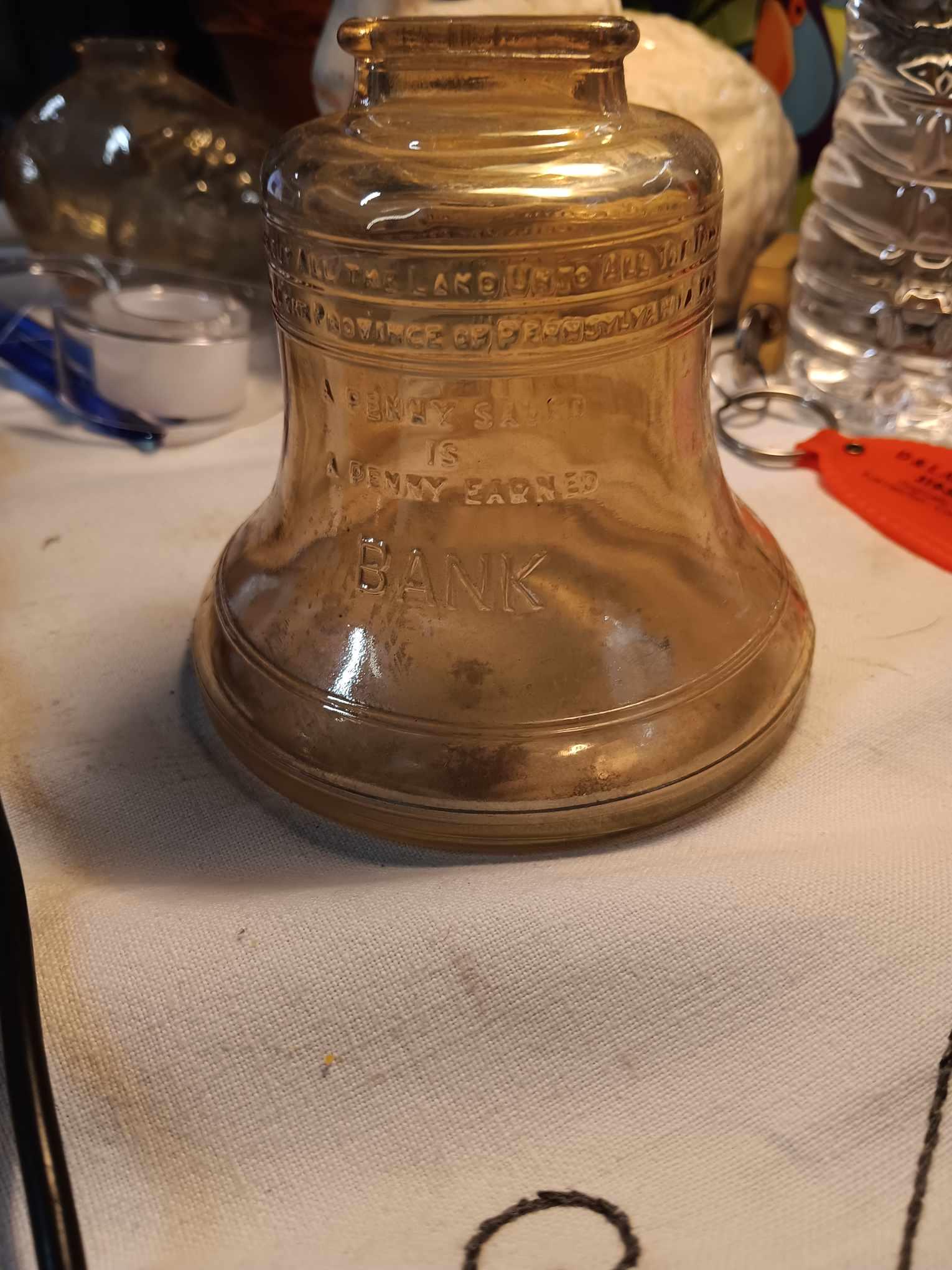 1950's Anchor Hocking Amber Liberty Bell - Etsy