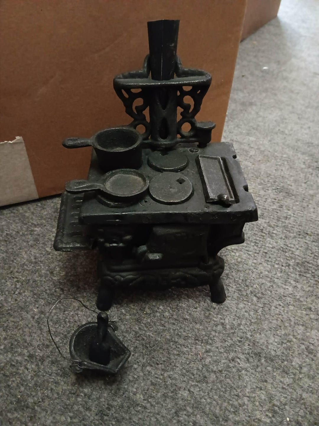 Vintage Miniature Crescent Cast Iron Cook Stove - Etsy