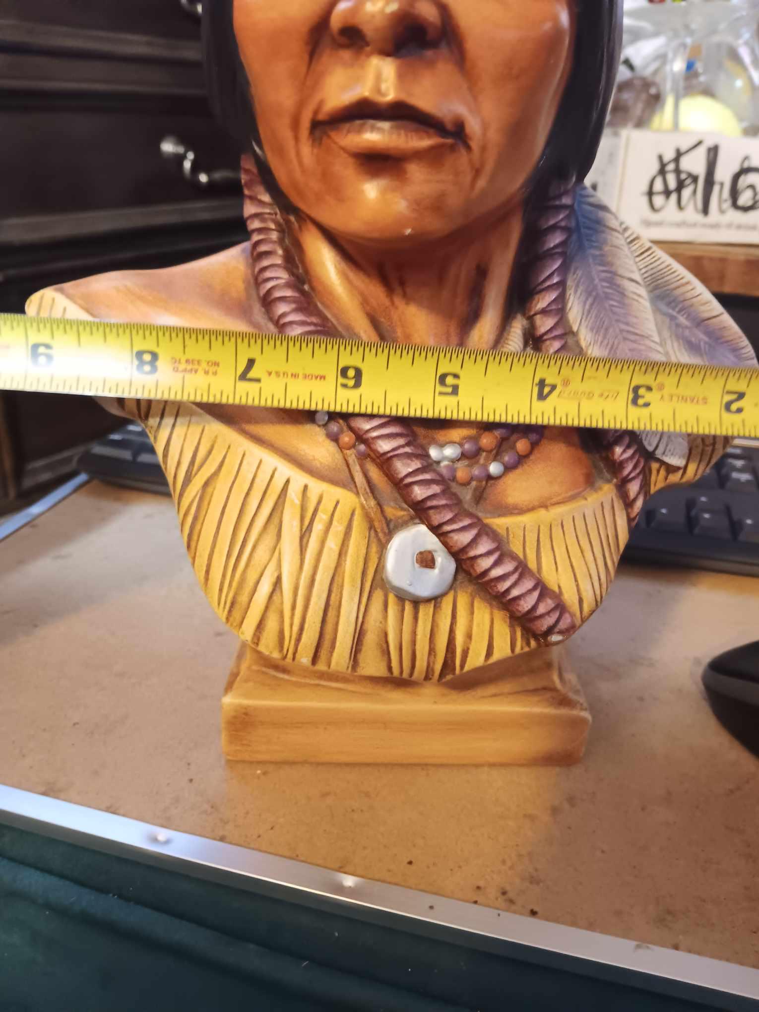 Vintage Native American Indian Woman Bust - Etsy