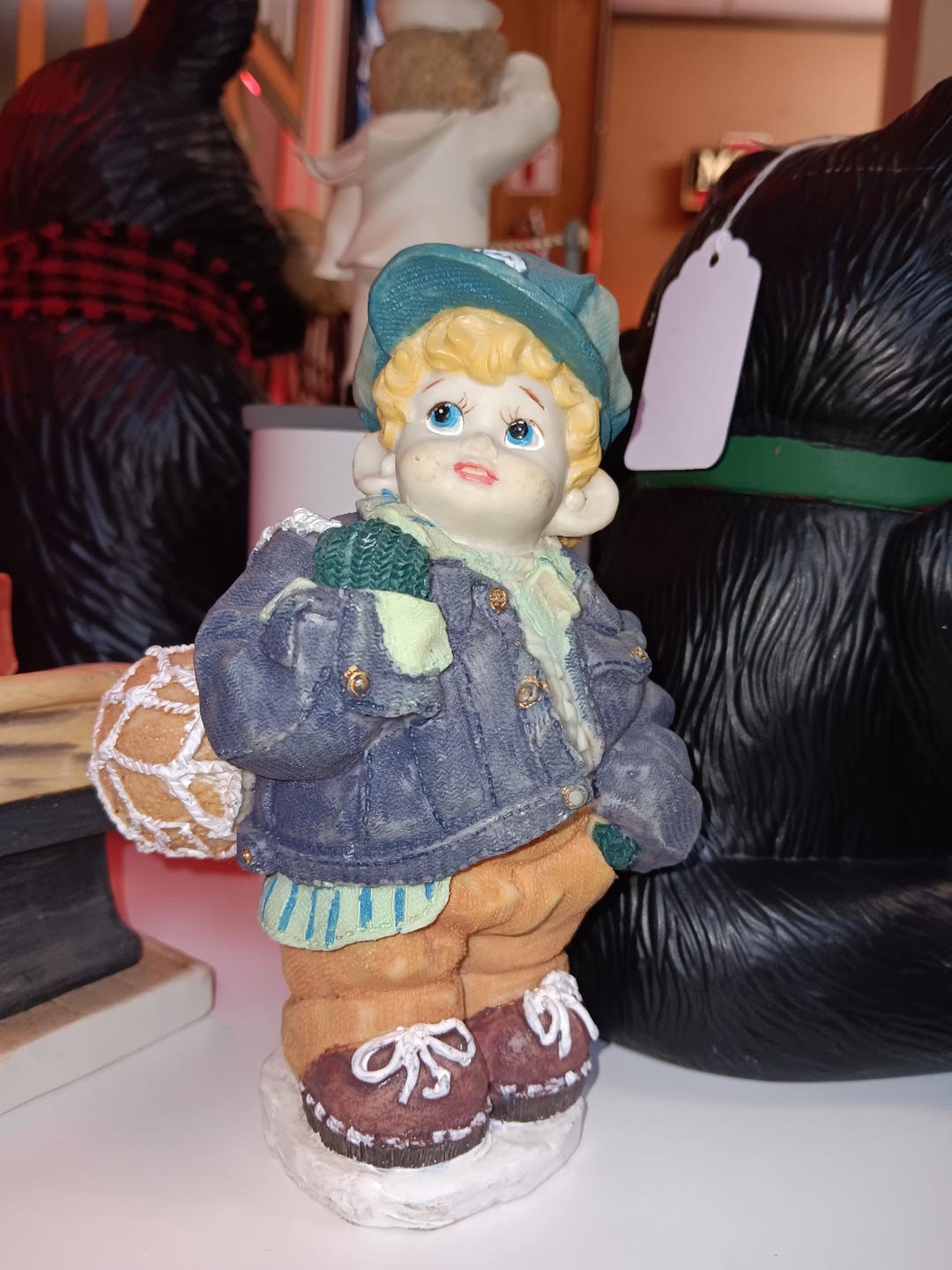 Blue Eyed Blond Haired Boy Statue. - Etsy