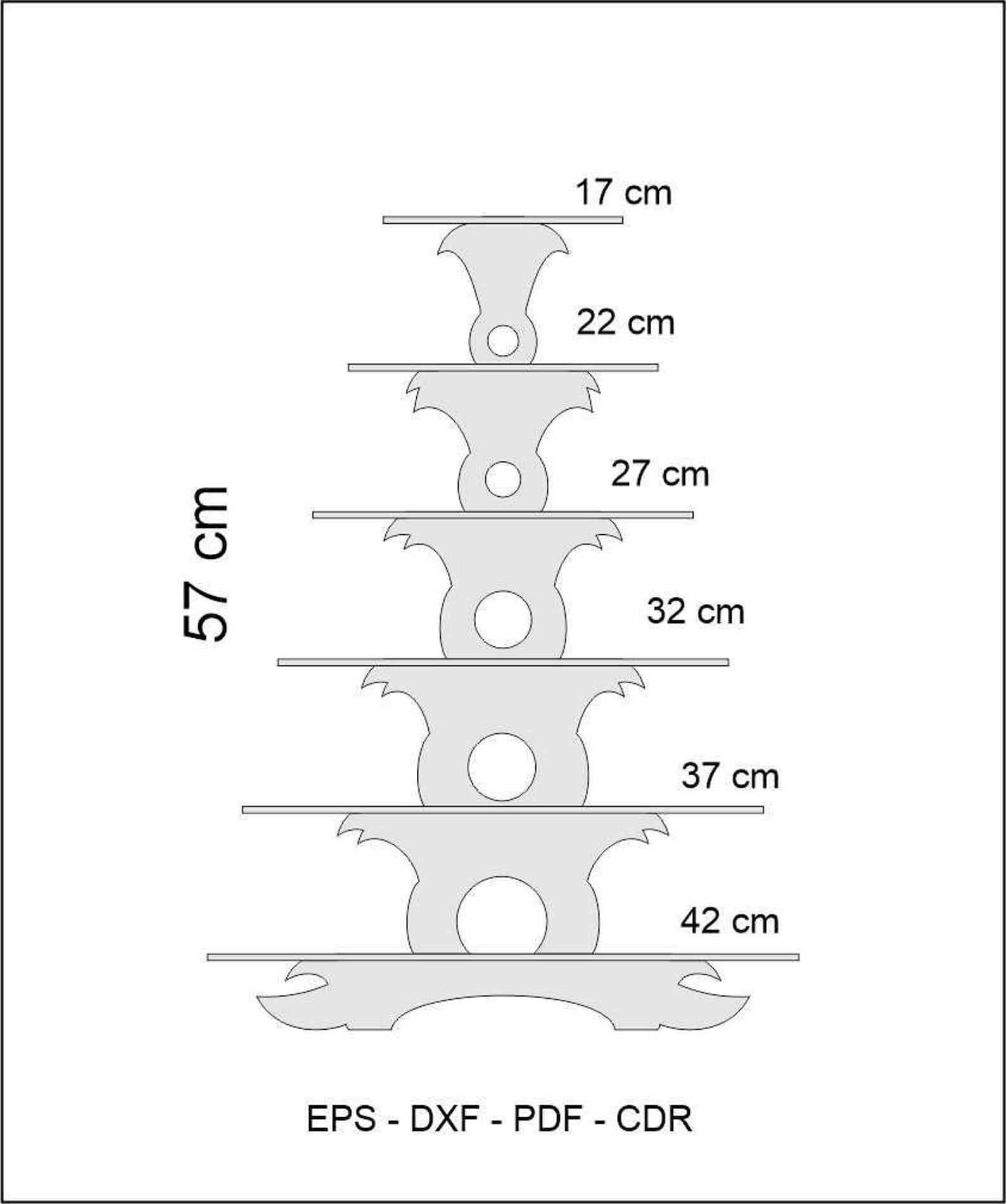 6-tier Hexagonal Cake Stand for Candy Bar - Etsy