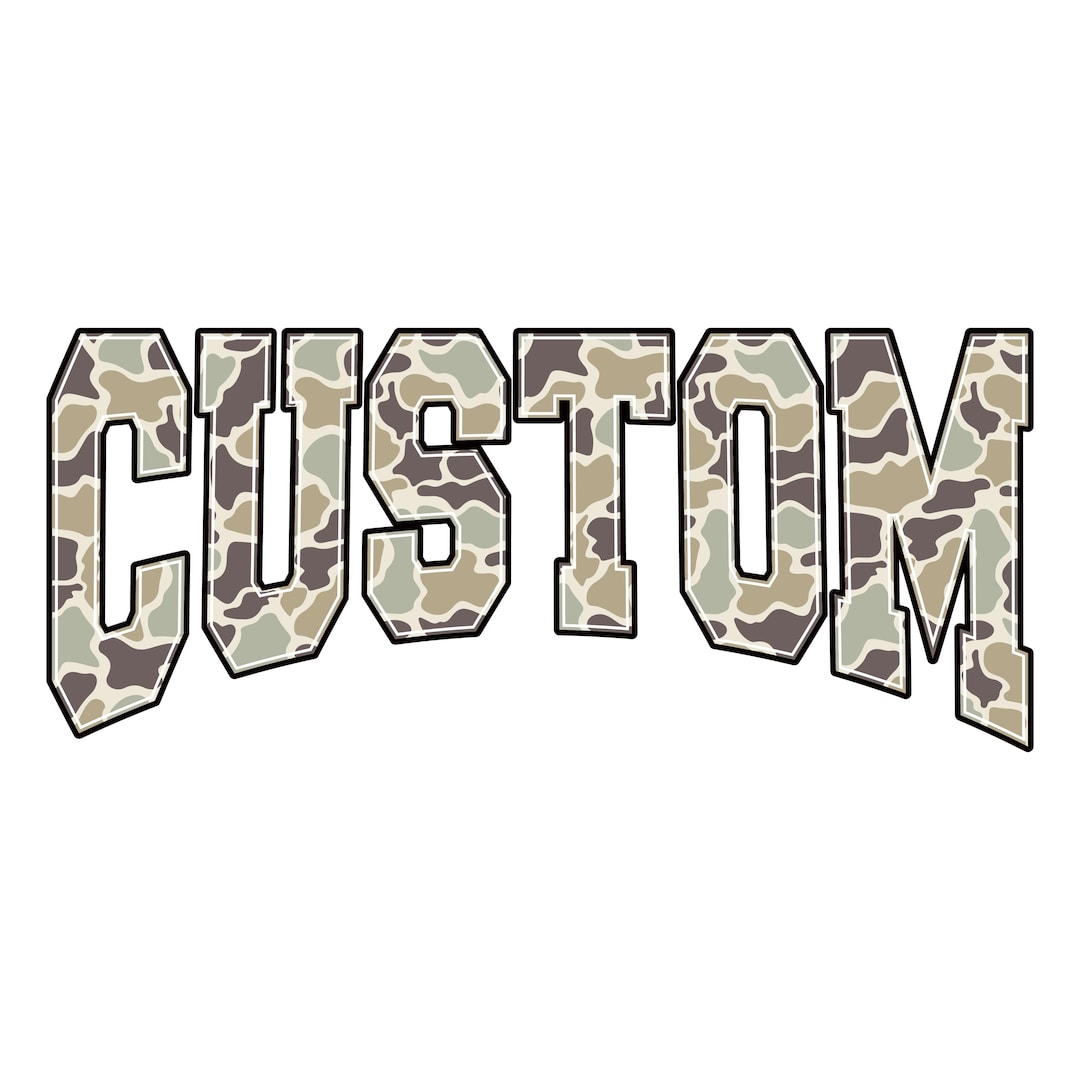 Personalized Custom Vintage Camo Name, Custom Camouflage Png - Etsy