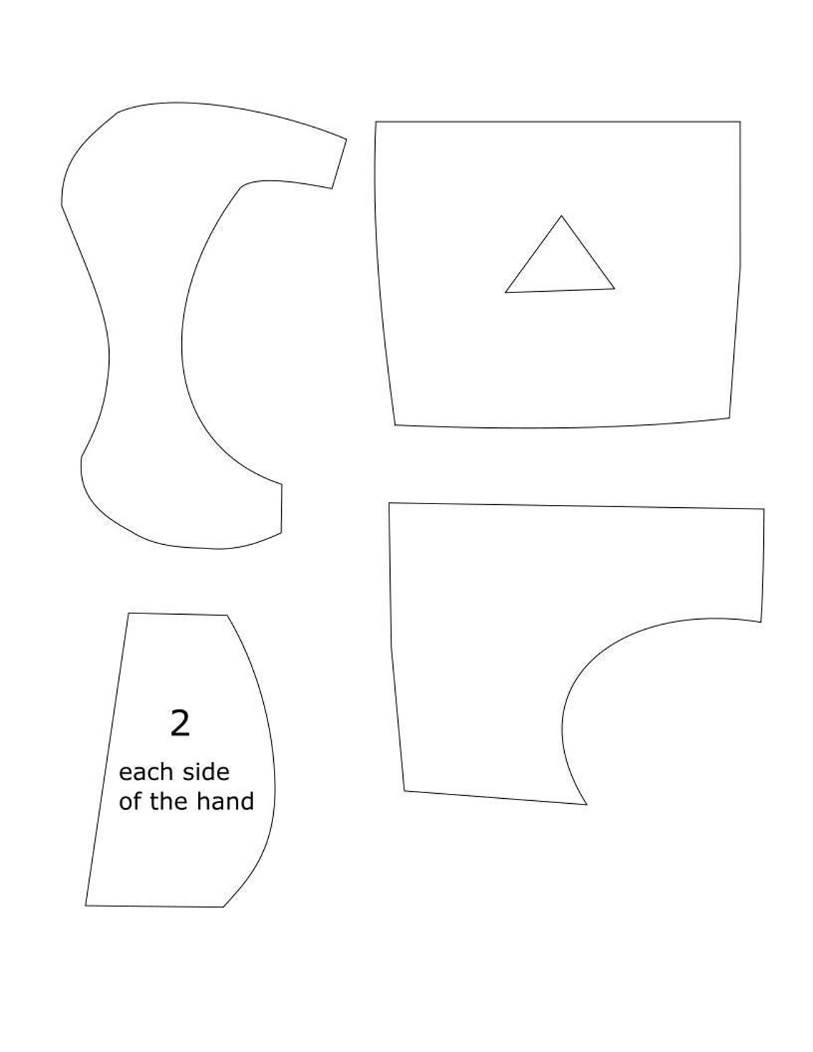 Murder Dron Claws and Hand Template Pdf File - Etsy