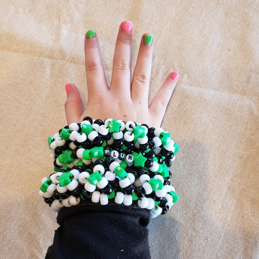 Kandi Rotating Spinner Cuff Bracelet, Scene Kid Raver Cuff ...