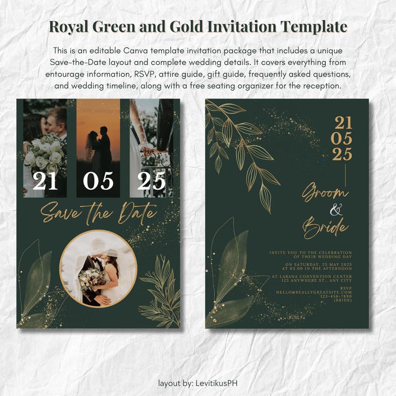 Wedding Invitation Entourage - Etsy