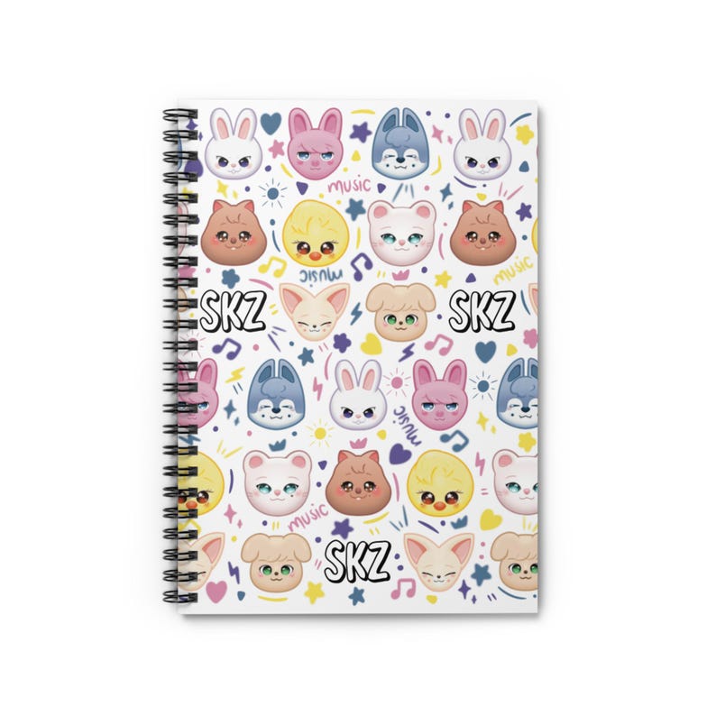 Stray Kids Skzoo Fanart Spiral Notebook White - Etsy