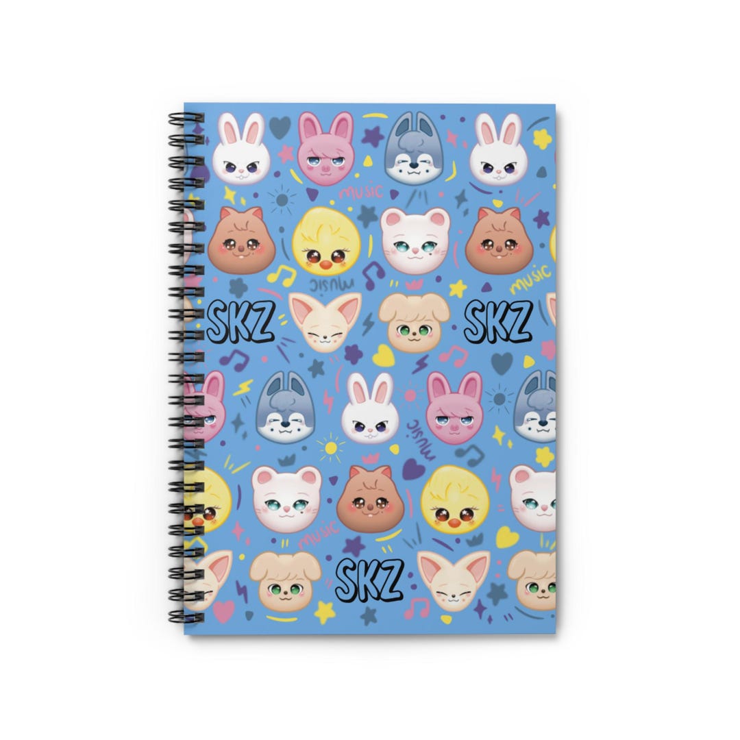 Stray Kids Skzoo Fanart Spiral Notebook Light Blue - Etsy