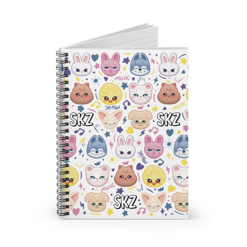 Stray Kids Skzoo Fanart Spiral Notebook White - Etsy