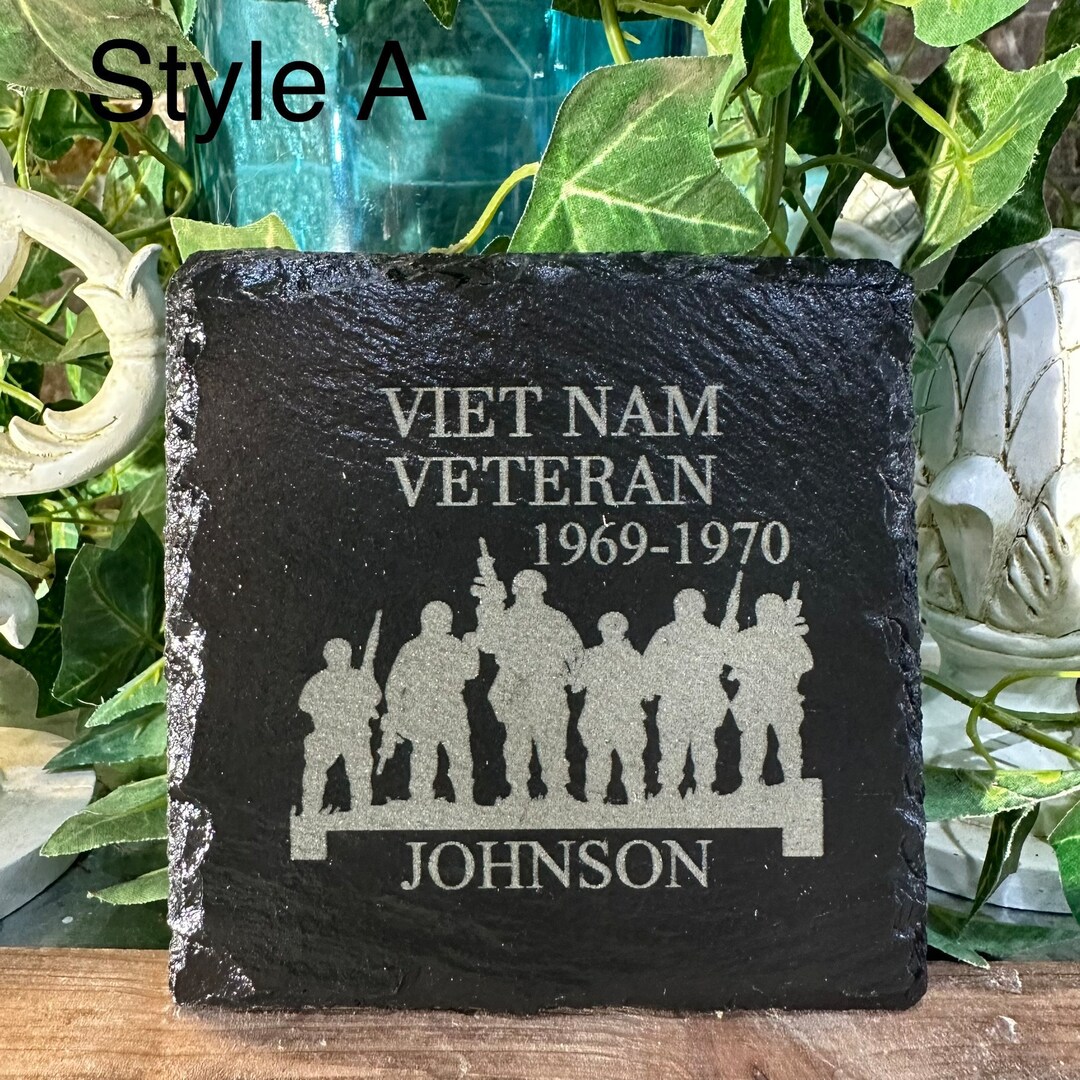 Viet Nam Veterans Personalized Slate Coasters - Etsy
