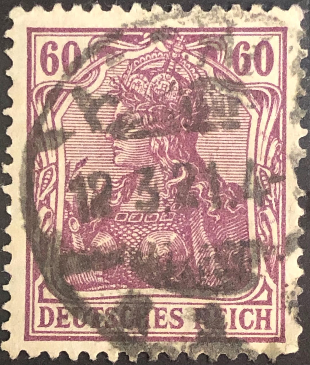 60 Bundespost Deutsche Stamp , Postage Ad2 Black Cancelled Used….. - Etsy
