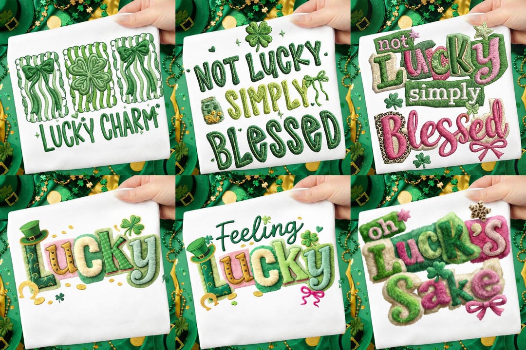St Patrick's Day Lucky Bundle Png, Lucky Charm Not Lucky Simply Blessed ...