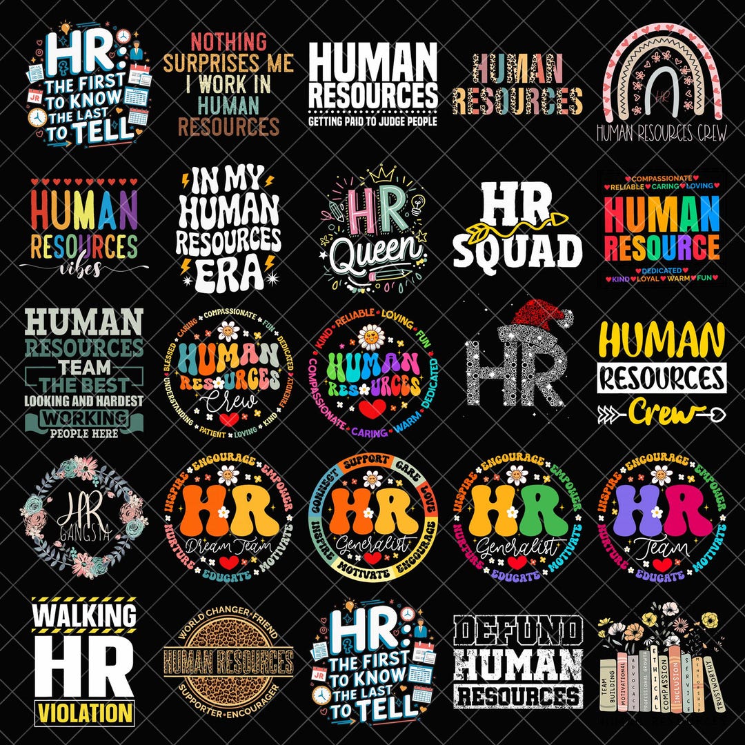 Human Resources Png Bundle, Funny HR Quotes Png, HR Queen HR Squad ...