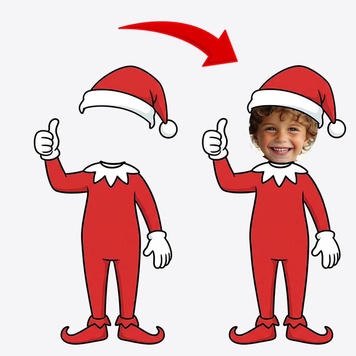 20 Holiday Elf Canva Templates, Custom Add Your Photo Christmas Elf ...