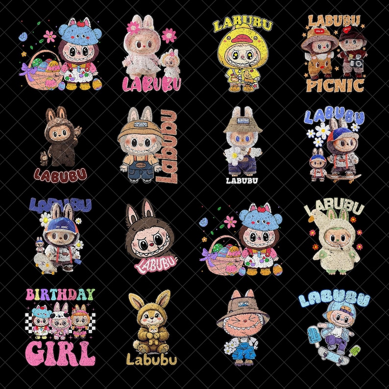 Labubu Designs PNG, Vector Digital File for Cricut, Laser Cut La Bubu ...